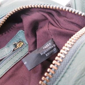Presa | Bags | Presa Green Pebble Leather Shoulder Bag | Poshmark